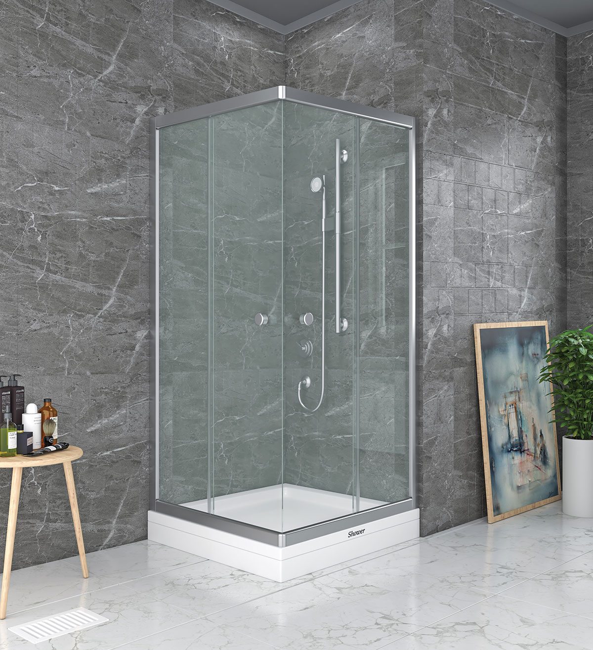 Tuš kabina KV Saturn 90×90 cm – GANIK Vitez